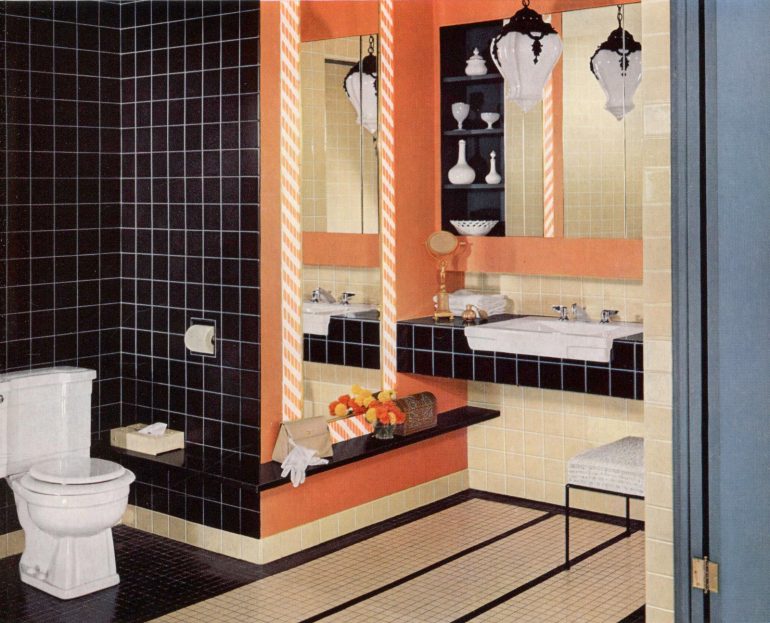 36 vintage 1950s bathroom tile design ideas - Click Americana