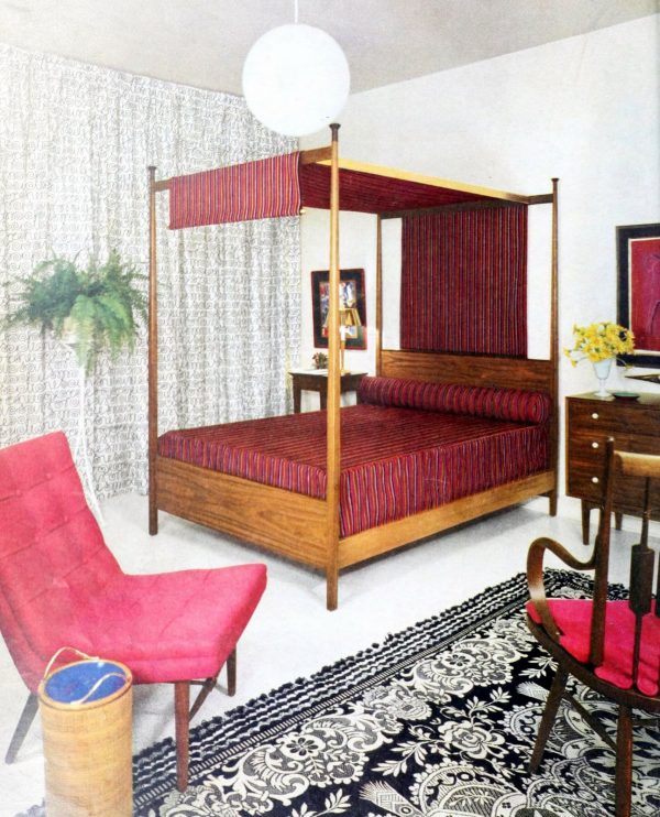 Vintage 1950s bedroom decor: See 50+ examples of mid-century master ...