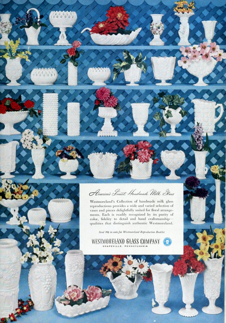 Gorgeous Westmoreland milk glass is trending again! Check out these ...