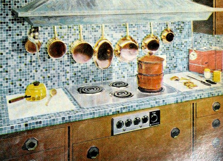 20 vintage 1960s kitchen tile design ideas & popular retro mosaic tile ...