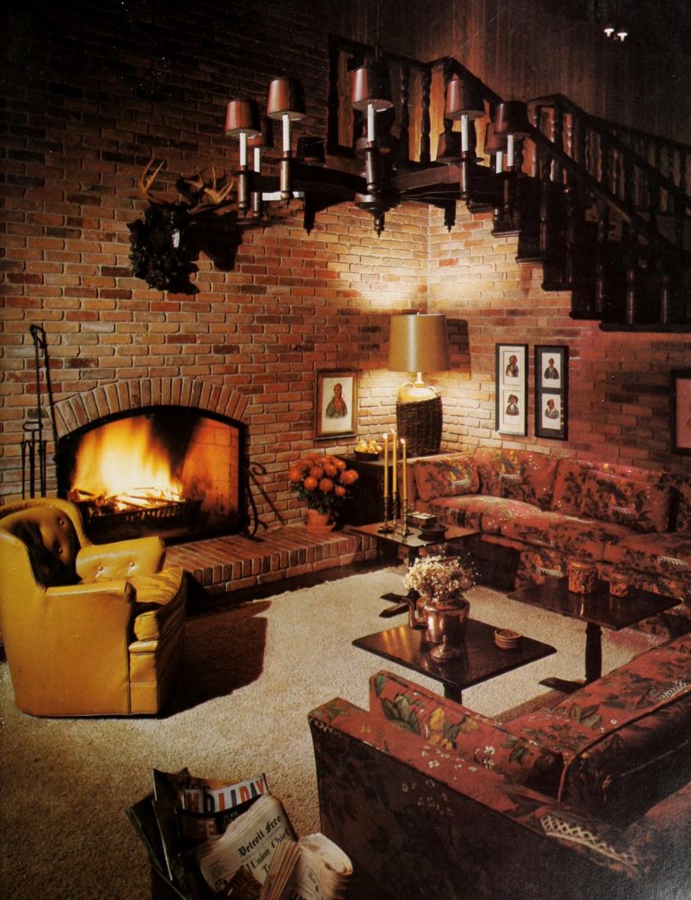 Vintage brick fireplaces: Warm & wonderful home decor from the 1950s ...