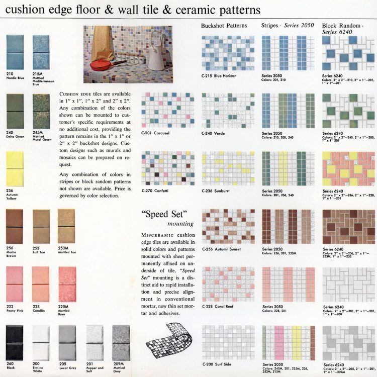 20 vintage 1960s kitchen tile design ideas & popular retro mosaic tile ...