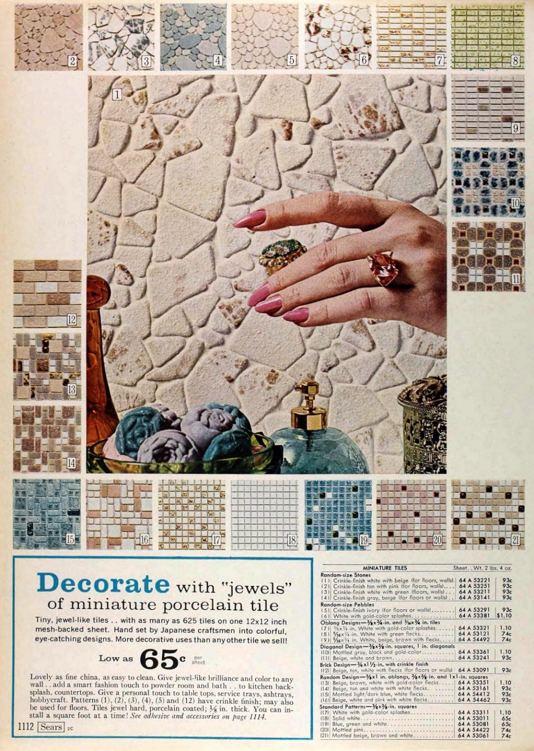 20 vintage 1960s kitchen tile design ideas & popular retro mosaic tile ...