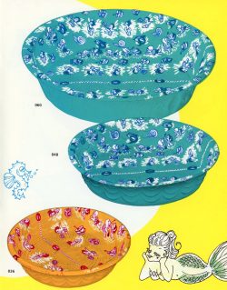 These vintage plastic wading pools from the 50s & 60s are still just as ...