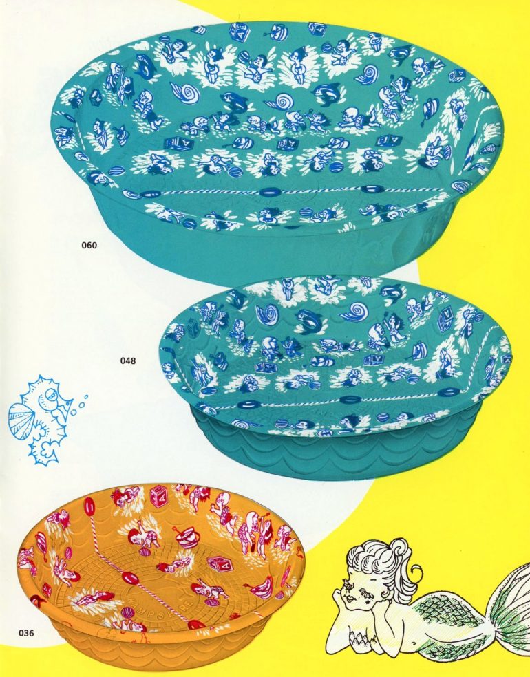 These vintage plastic wading pools from the 50s & 60s are still just as ...