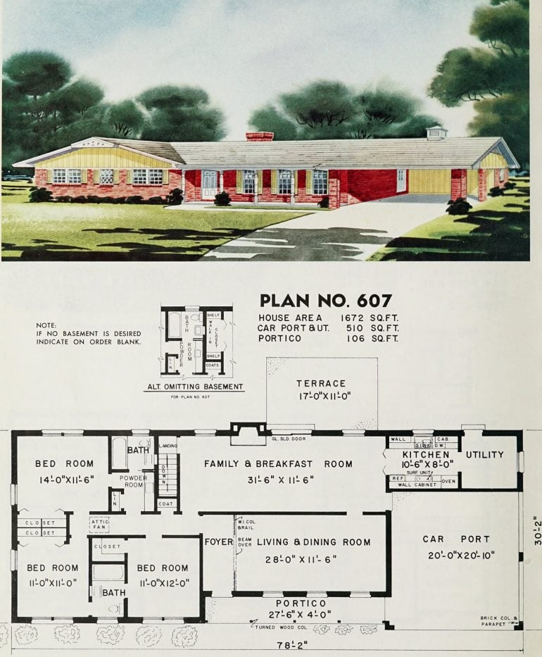 The most popular 1970s house plans: Ranch, contemporary, split levels & other groovy home ...