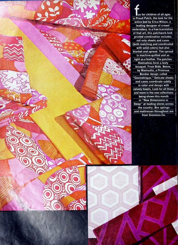 Retro 1970s sheet sets with bright & bold colors and bonus flower power ...