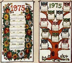 See 20 old-fashioned cloth calendars that lived on as kitchen ...