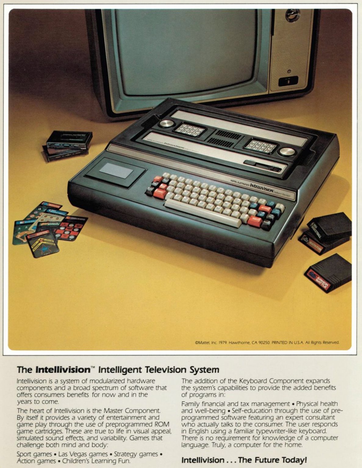 Vintage Intellivision gaming systems made sports super realistic (by ...