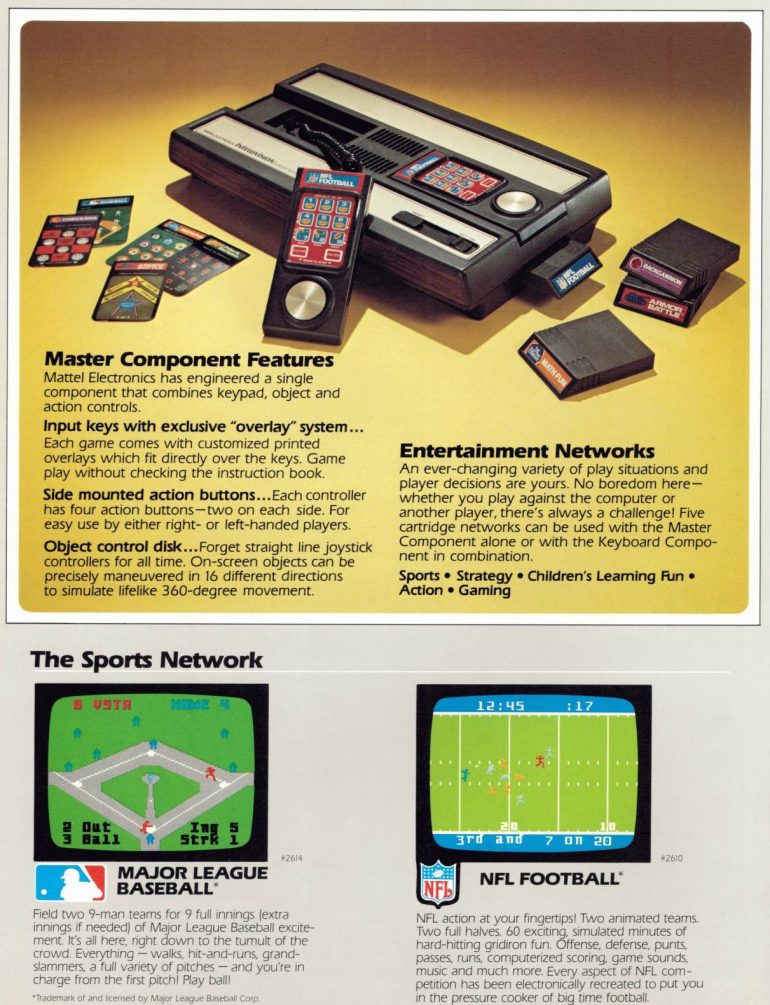 Vintage Intellivision gaming systems made sports super realistic (by ...