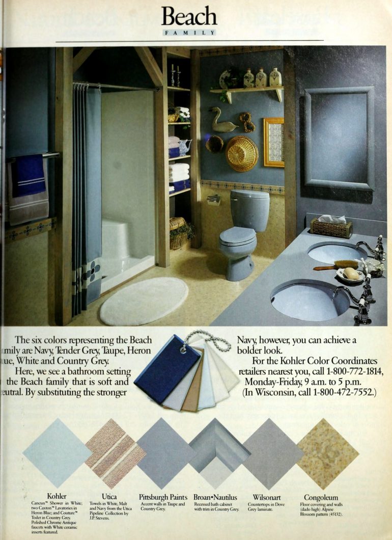 See 1980s bathroom decor & color schemes for that real retro look ...