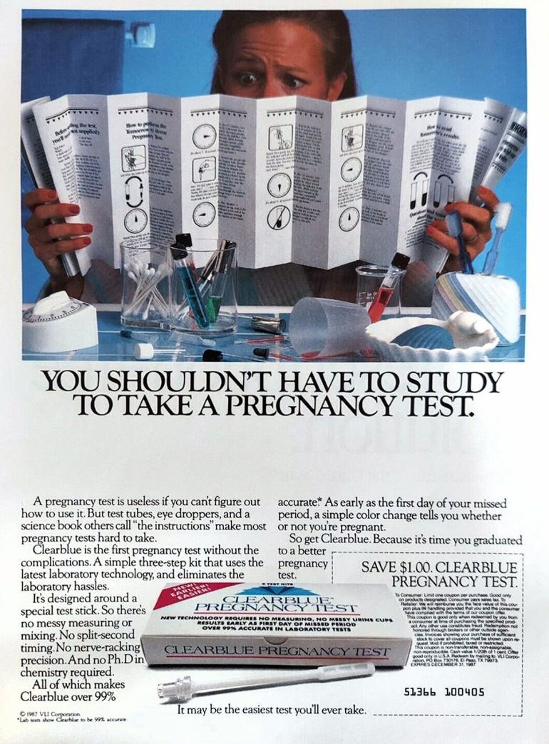 See old pregnancy test sticks from the 80s & 90s that were easier to ...