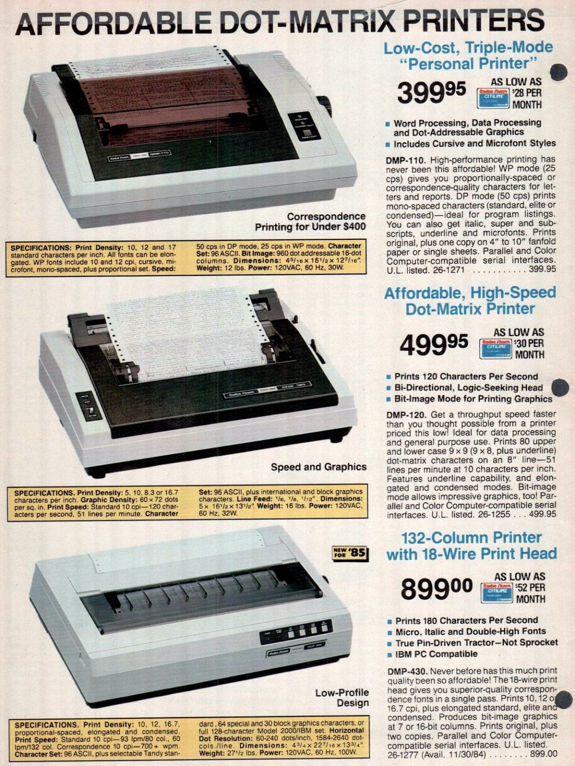 Remember vintage dot matrix printers like these from the 70s & 80s ...