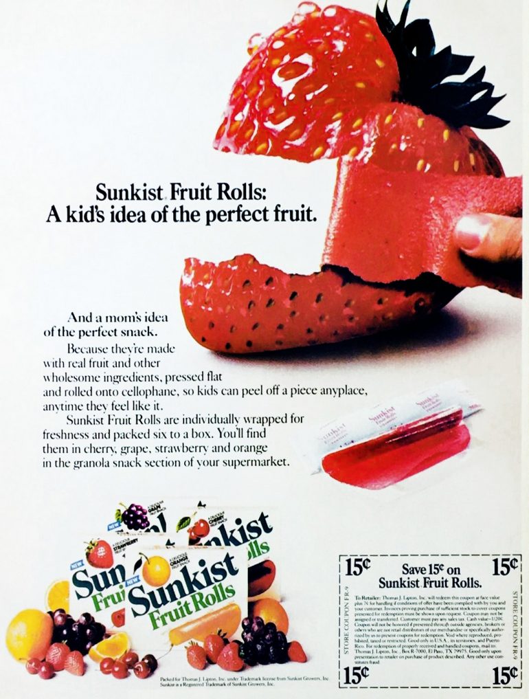 These 1980s fruit snacks came in a ton of shapes, flavors & colors ...