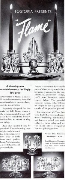 Vintage Fostoria glass: 100+ gorgeous patterns, colors & styles of the ...