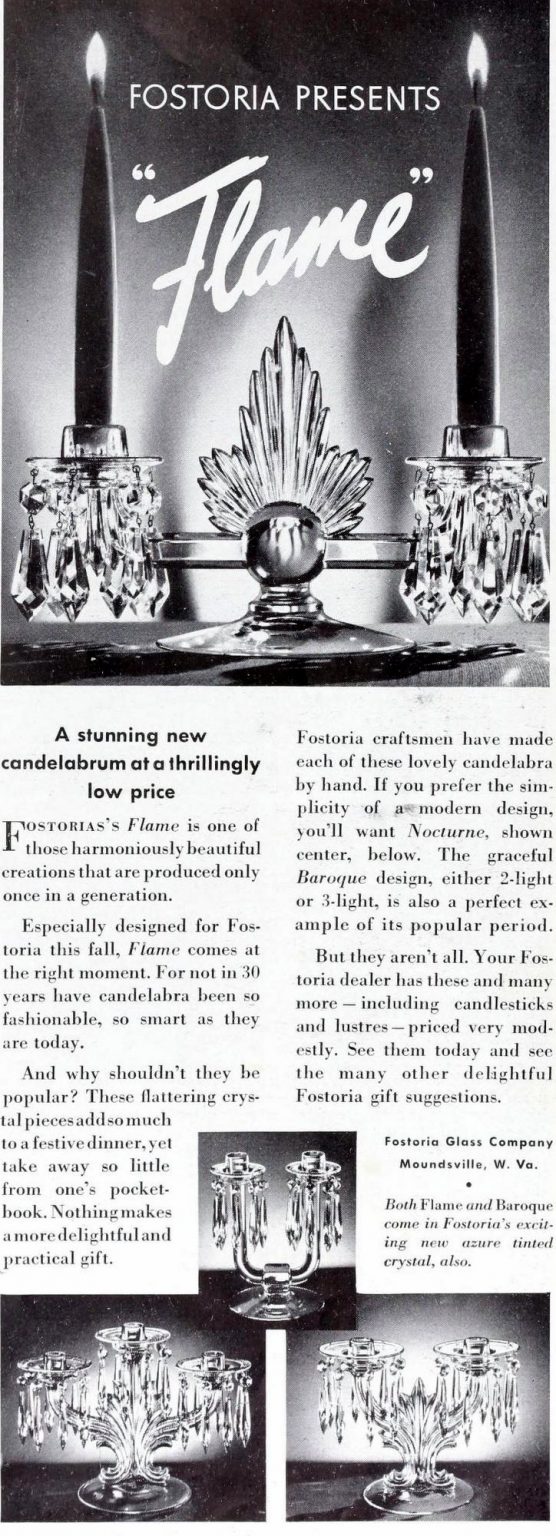 Vintage Fostoria glass: 100+ gorgeous patterns, colors & styles of the ...