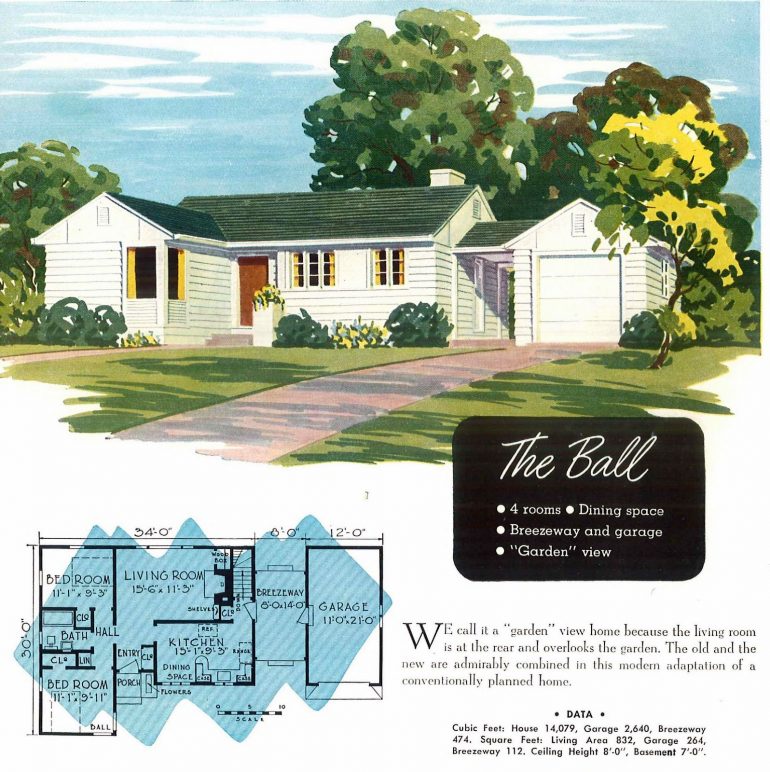 1940s house plans: These vintage starter home designs were small but ...