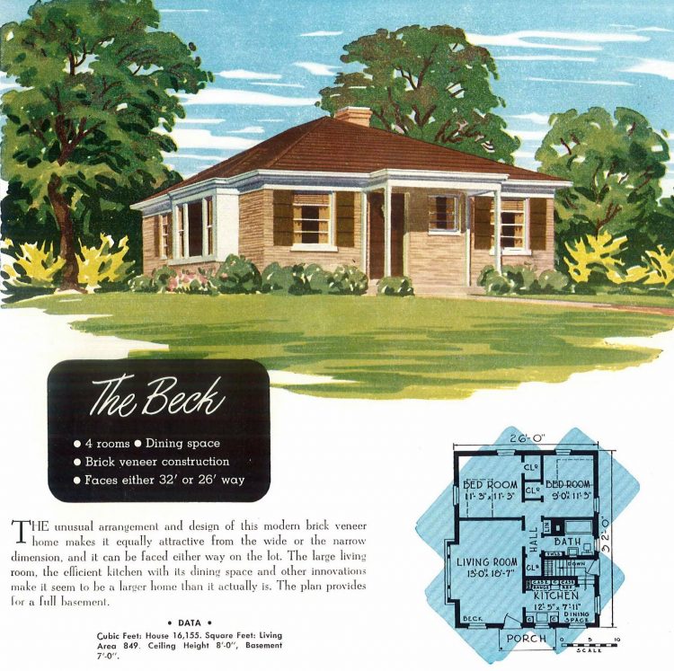 1940s house plans: These vintage starter home designs were small but ...