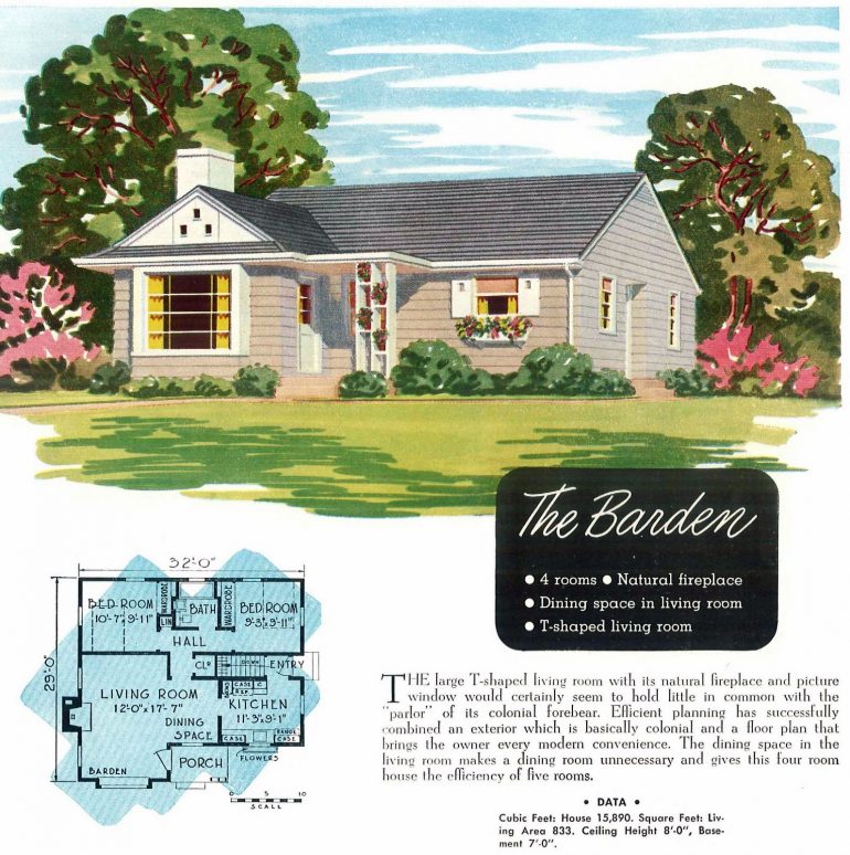 1940s house plans: These vintage starter home designs were small but ...
