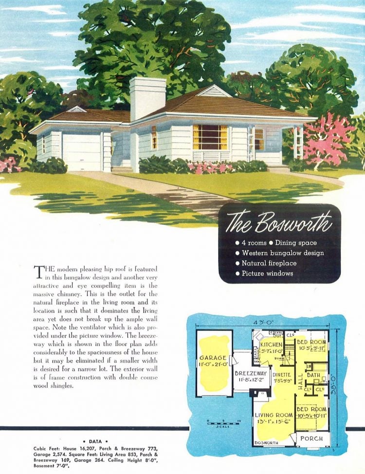 1940s house plans: These vintage starter home designs were small but ...