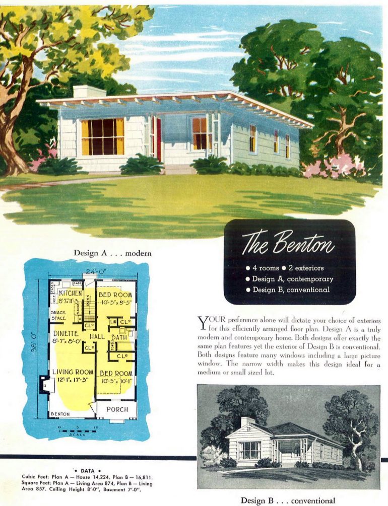 1940s house plans: These vintage starter home designs were small but ...
