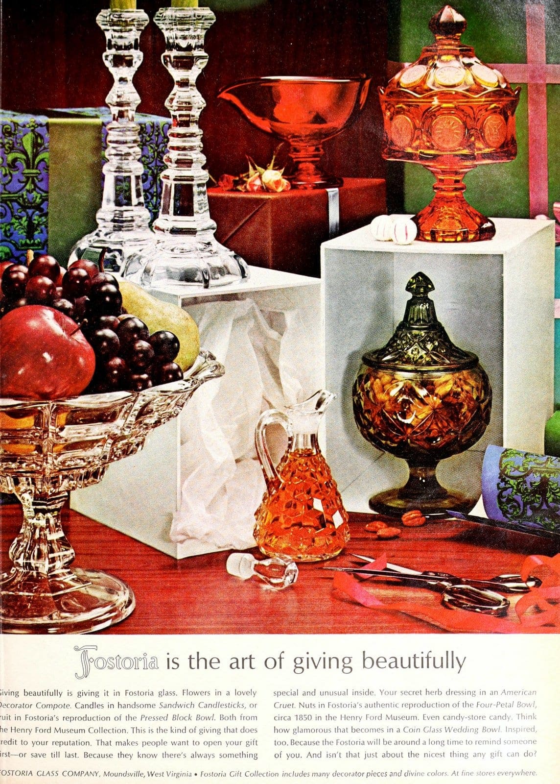 Vintage Fostoria glass: 100+ old patterns, colors & styles of the ...