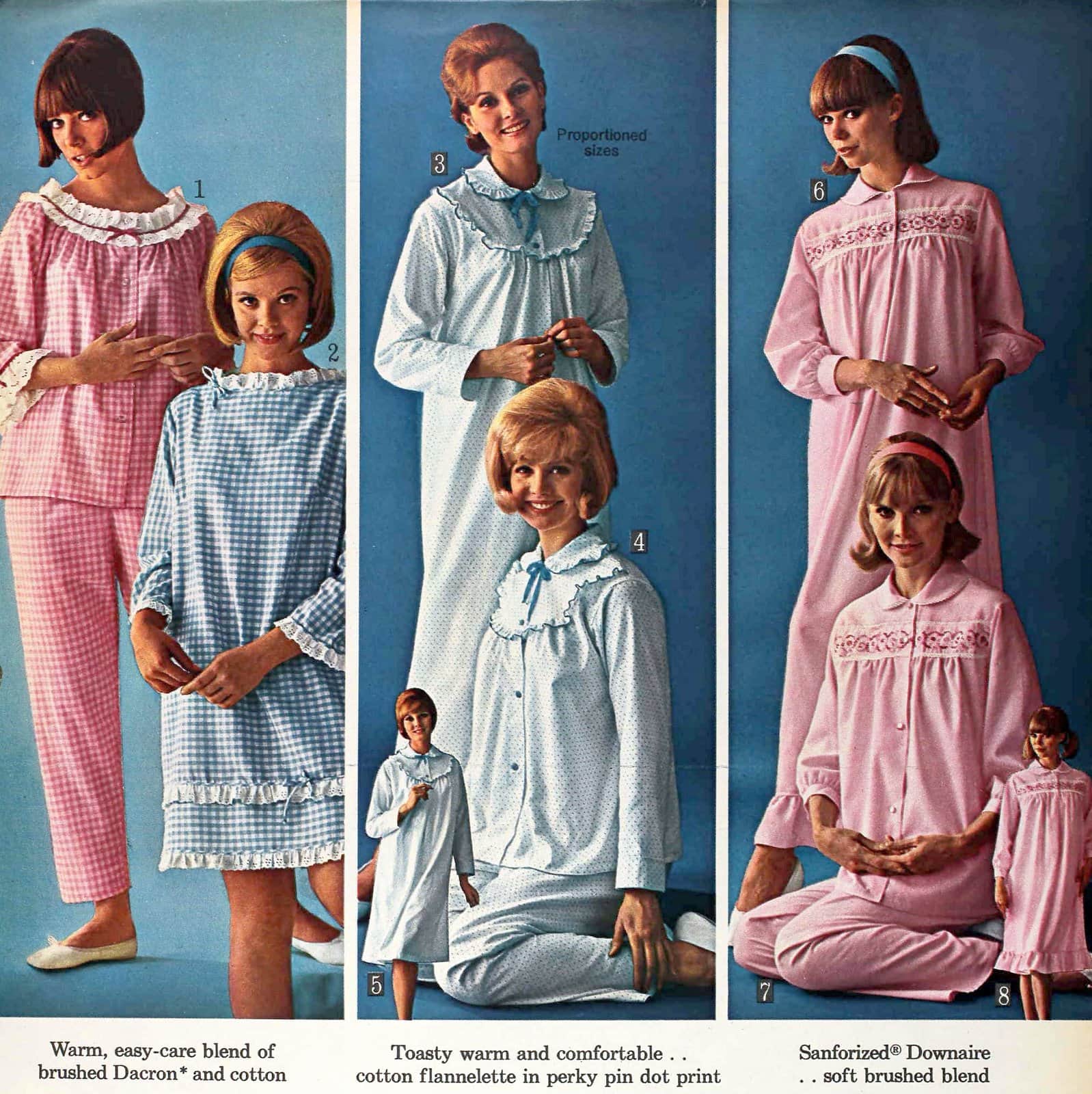 These adorable 1960s nightgowns & pajamas were sweet, demure... and ...