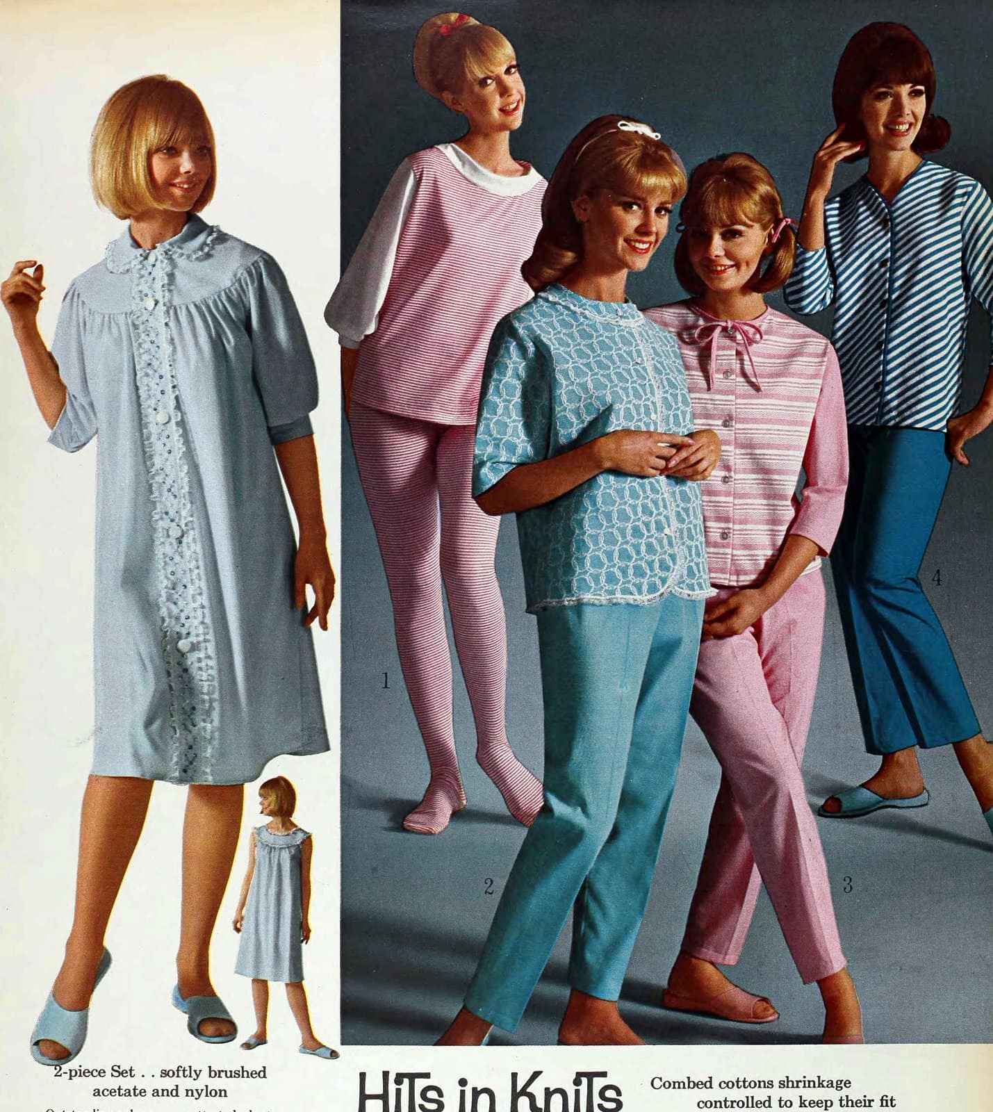These adorable 1960s nightgowns & pajamas were sweet, demure... and ...