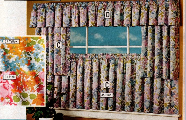See 100+ short retro window curtains & cafe curtains that were ...