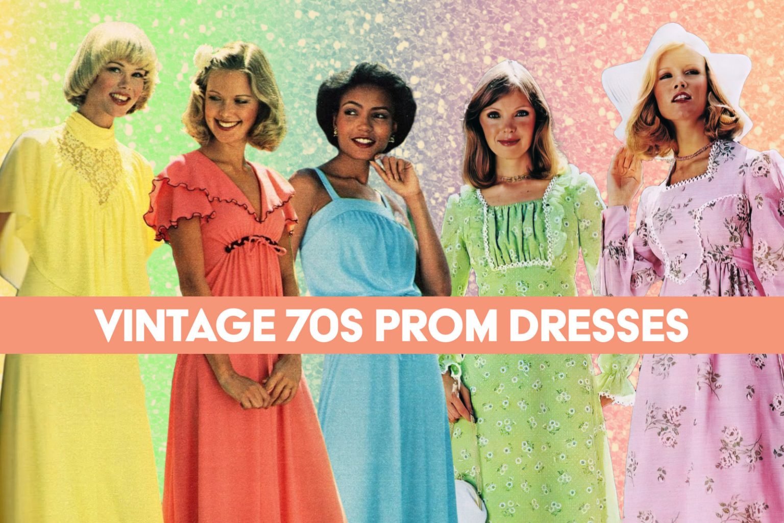 Vintage 70s prom dresses were a feminine fusion of bohemian & chic ...