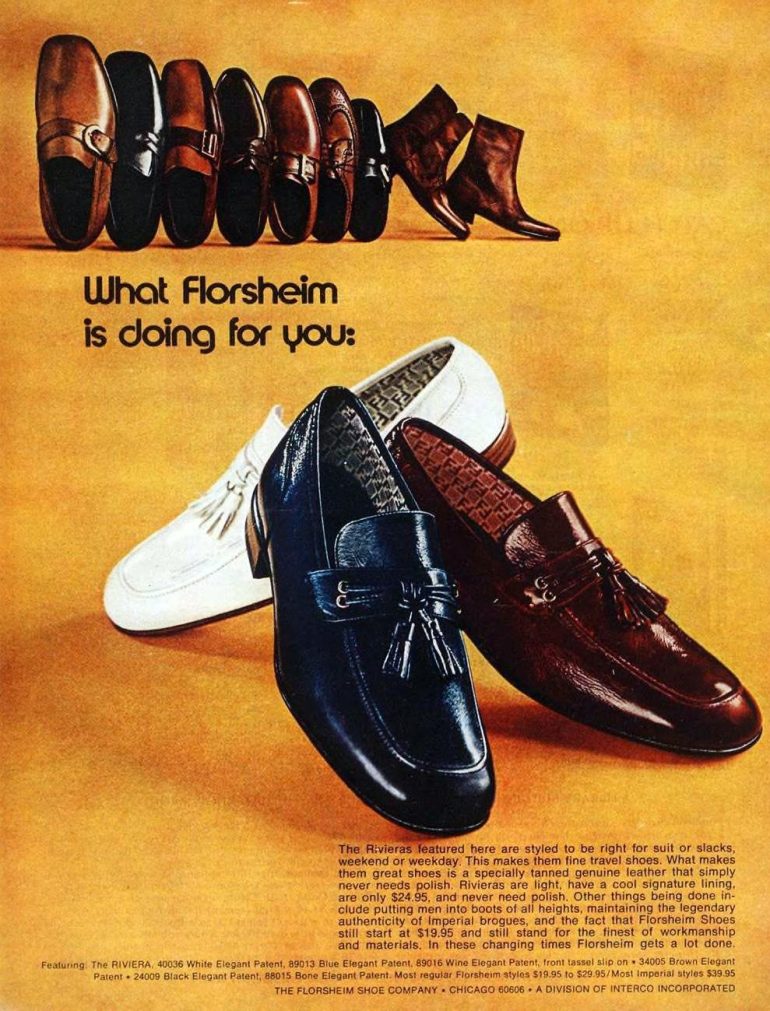 1970s men's shoes came in a variety of bold (and sometimes wild) styles ...