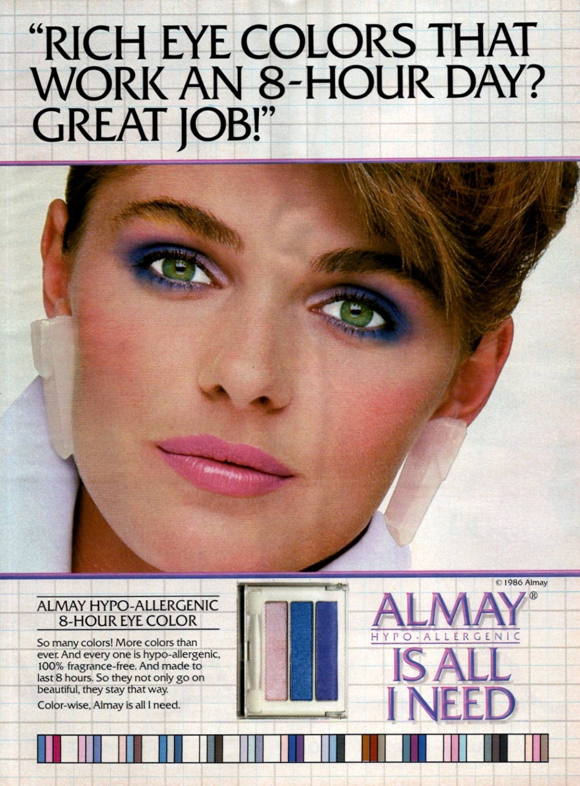 How to get awesome & authentic 80s eye makeup, like multicolored ...
