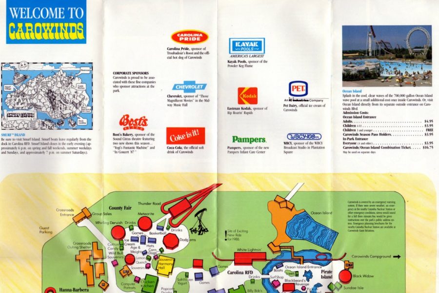 See how Carowinds theme park in North & South Carolina looked in the ...
