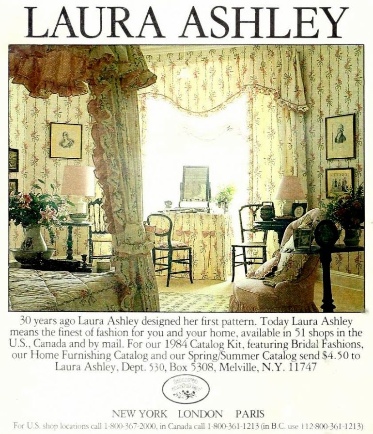 Back in the 80s & 90s, we were obsessed with Laura Ashley home decor ...