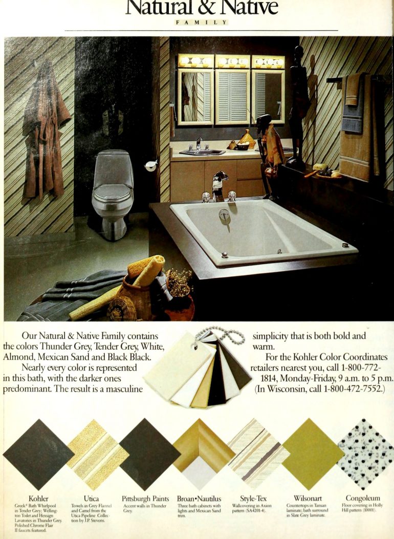 See 1980s bathroom decor & color schemes for that real retro look ...