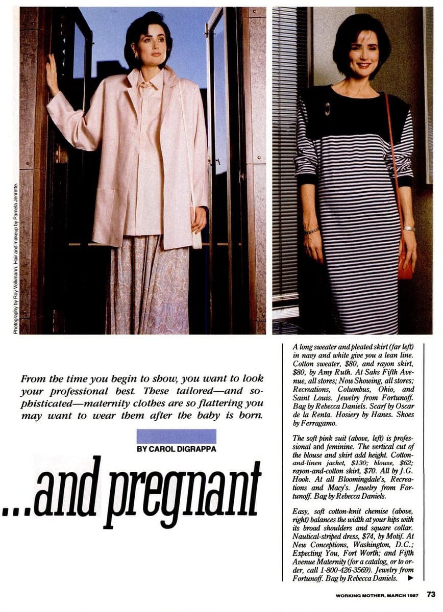 80s maternity clothes: A glorious era of giant bows & tent-like ...