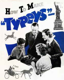 Vintage ASCII art from the 1930s: Typeys, made with old manual ...