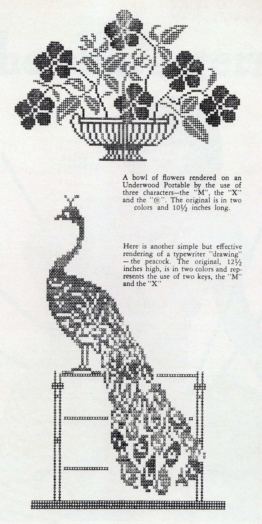 Vintage ASCII art from the 1930s: Typeys, made with old manual ...
