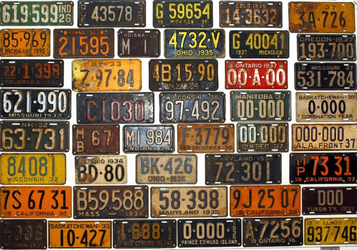 See 200 vintage license plates for all the American states & beyond ...