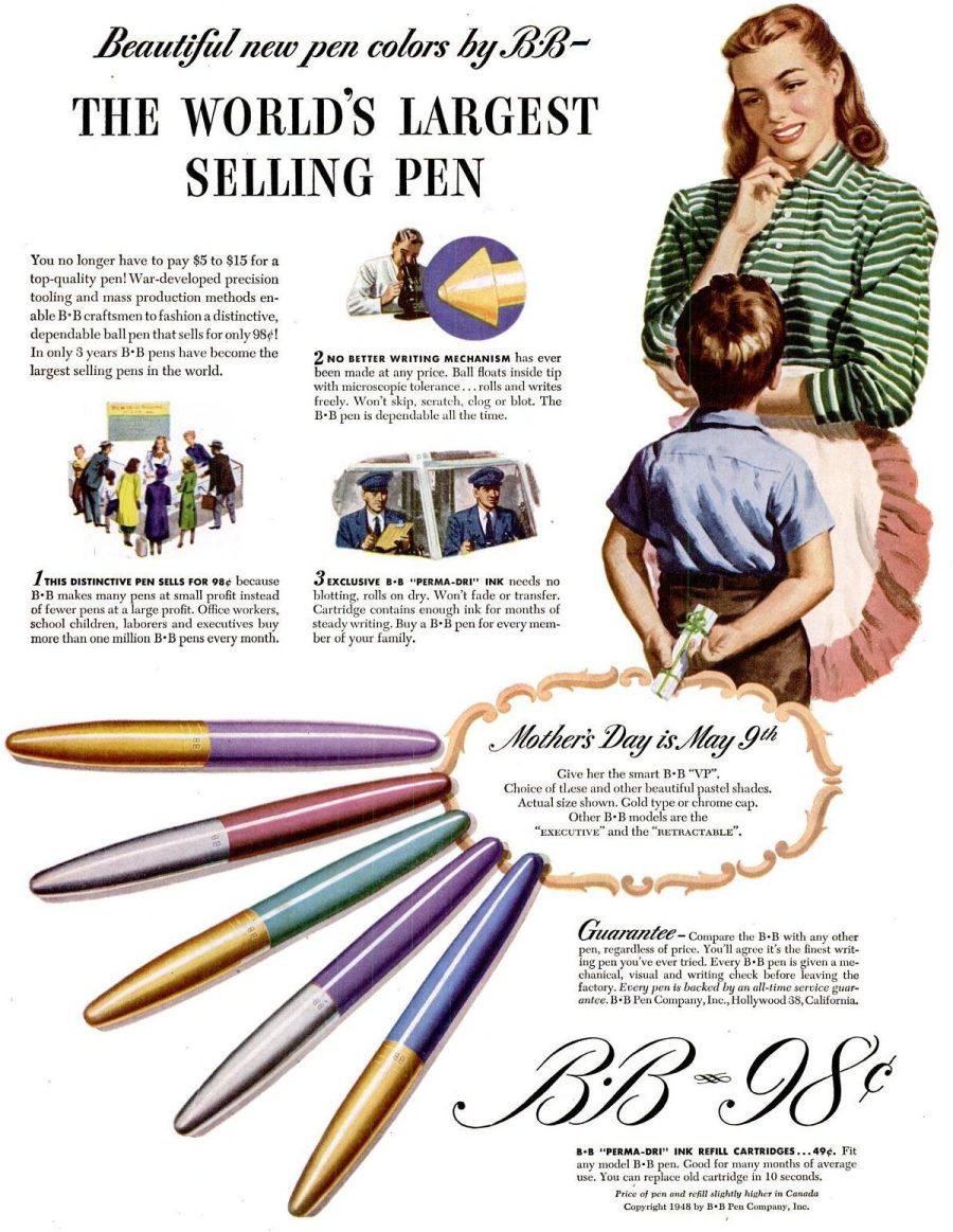 Vintage ballpoint pens - from Sheaffer, Parker, Bic, Paper-Mate ...