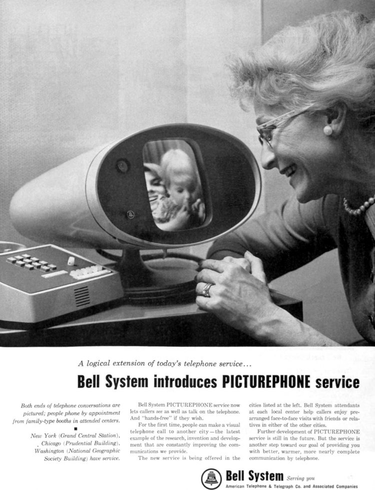 See the revolutionary Picturephone - an early version of Zoom (yes, you ...
