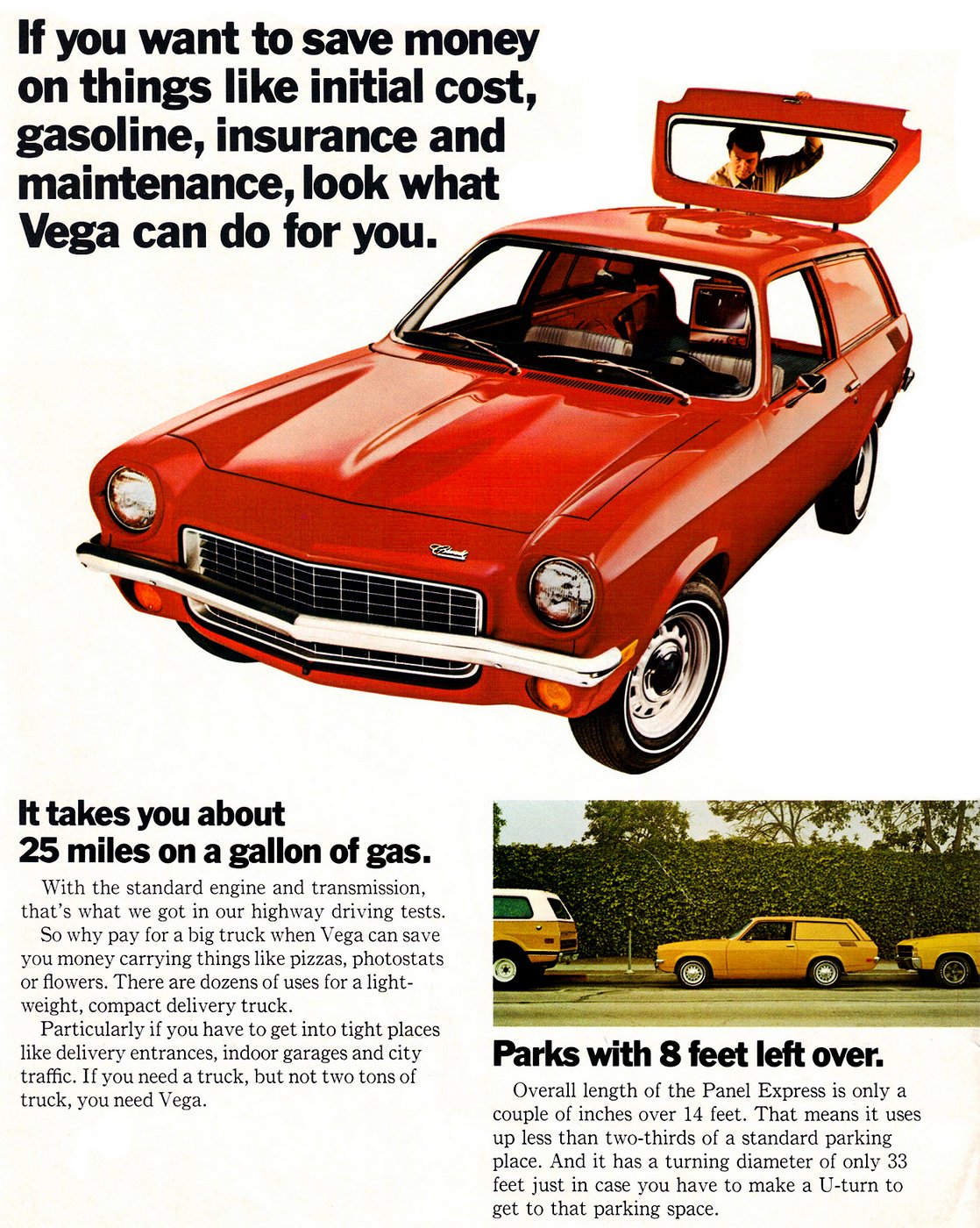 Look back at the Chevrolet Vega, the subcompact car Chevy produced from ...