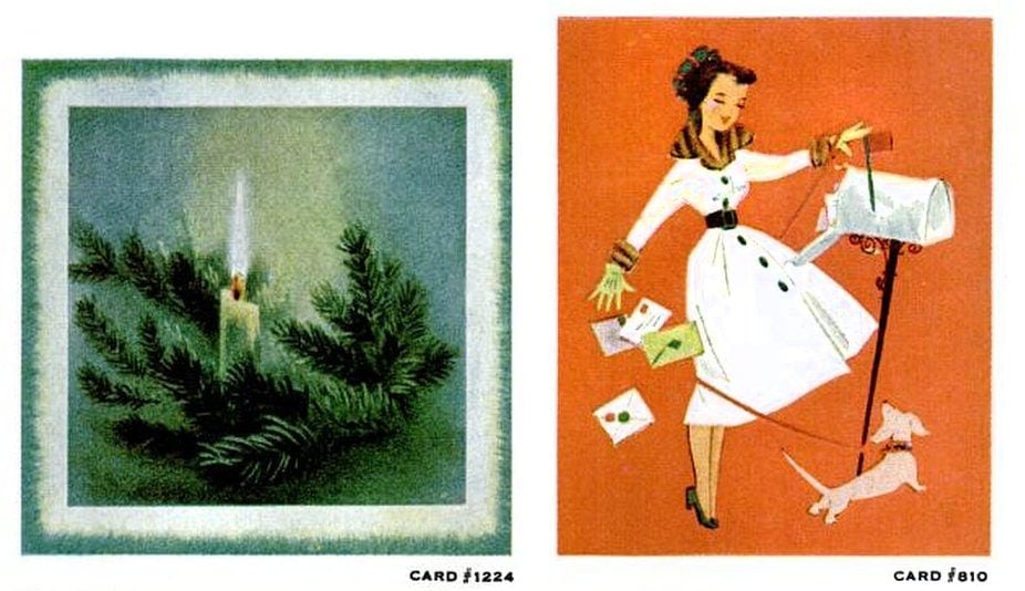 Look back at 100+ mid-century retro Christmas cards from the '50s & 60s - Click Americana