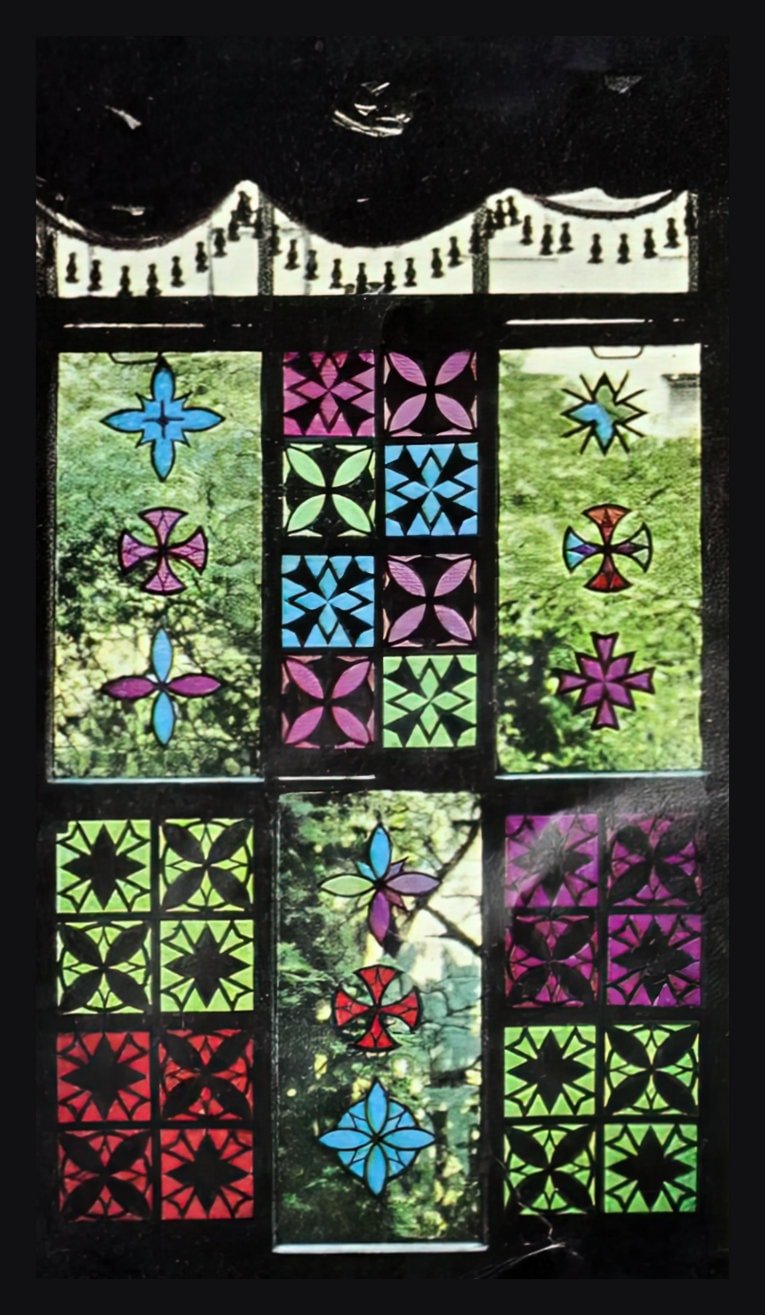 Christmas craft: Tissue paper stained glass art that blazes with jewel ...
