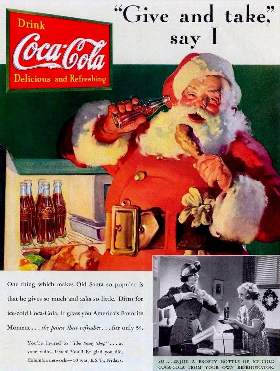 12 vintage Coca-Cola Christmas ads, starring Santa Claus (1931-1963 ...