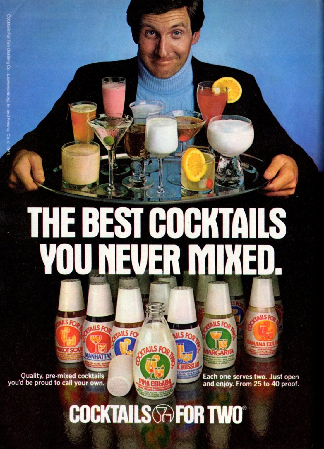 Ready-made & canned cocktails from the 60s & 70s were the coolest party ...
