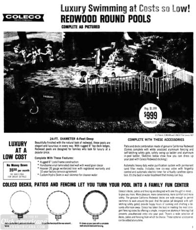 Vintage above-ground pools like these made swimming & summer water fun ...