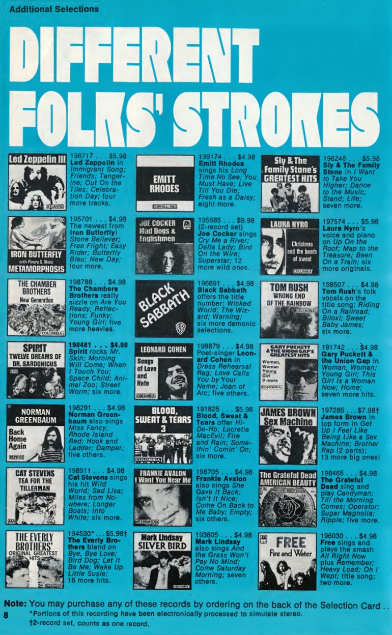 Remember those mail-order record clubs that offered vinyl albums ...
