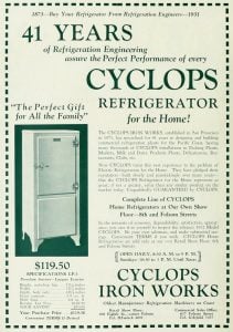 Retro refrigerators like these were the cutting-edge in the 1920s ...