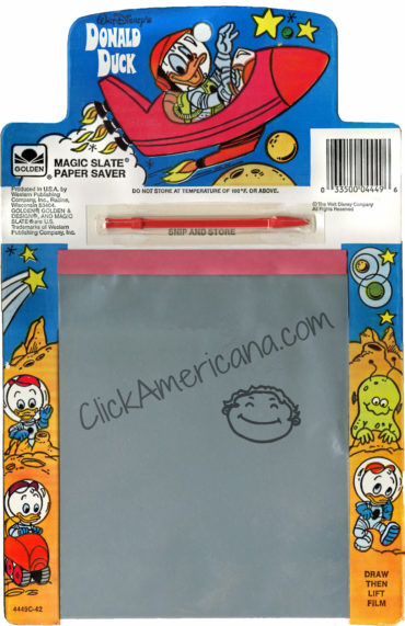 See the vintage Magic Slate drawing toys with characters like Donald ...